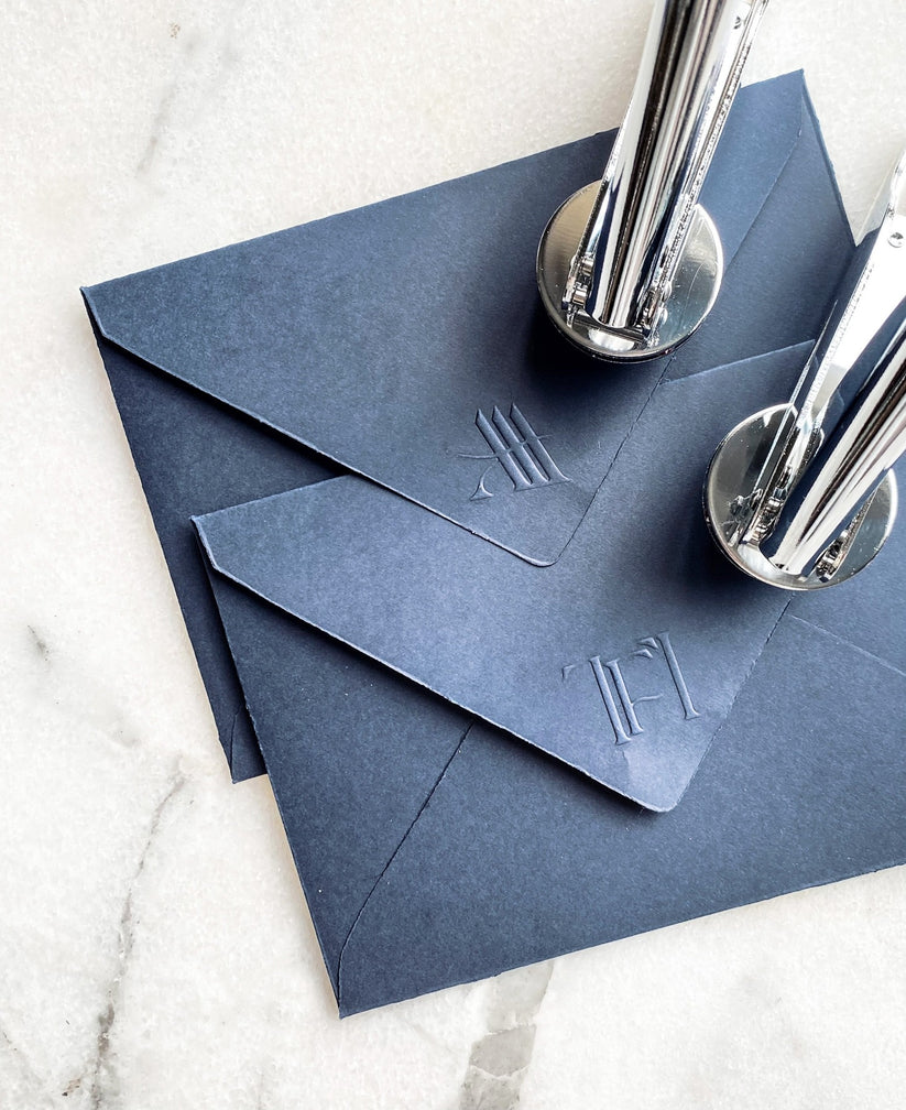 Monogram Embossed Paper Stamp – WrapnSeal